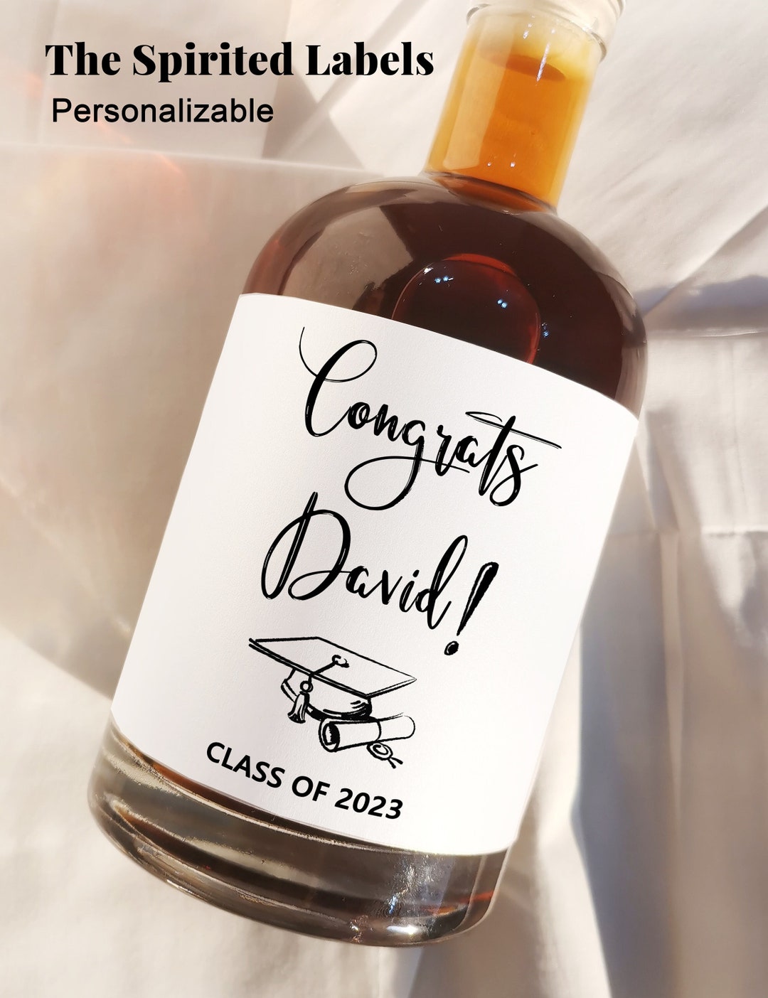 Custom Graduation Wine Label/graduation Gift/ Graduation Card/gift for ...