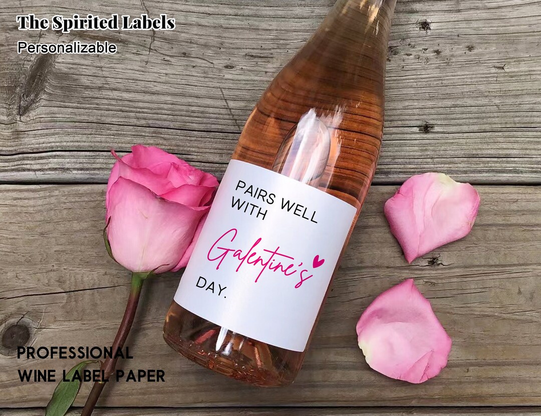 Valentine's Wine Label/galentine's Gift/happy Galentine's Day/gift for ...