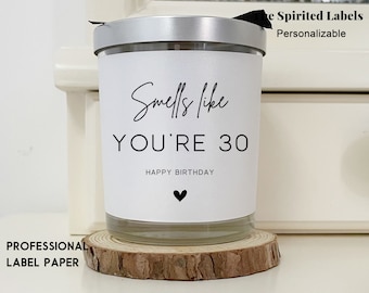 30th Birthday Wine Label/30th Birthday Gift/thirty Birthday - Etsy