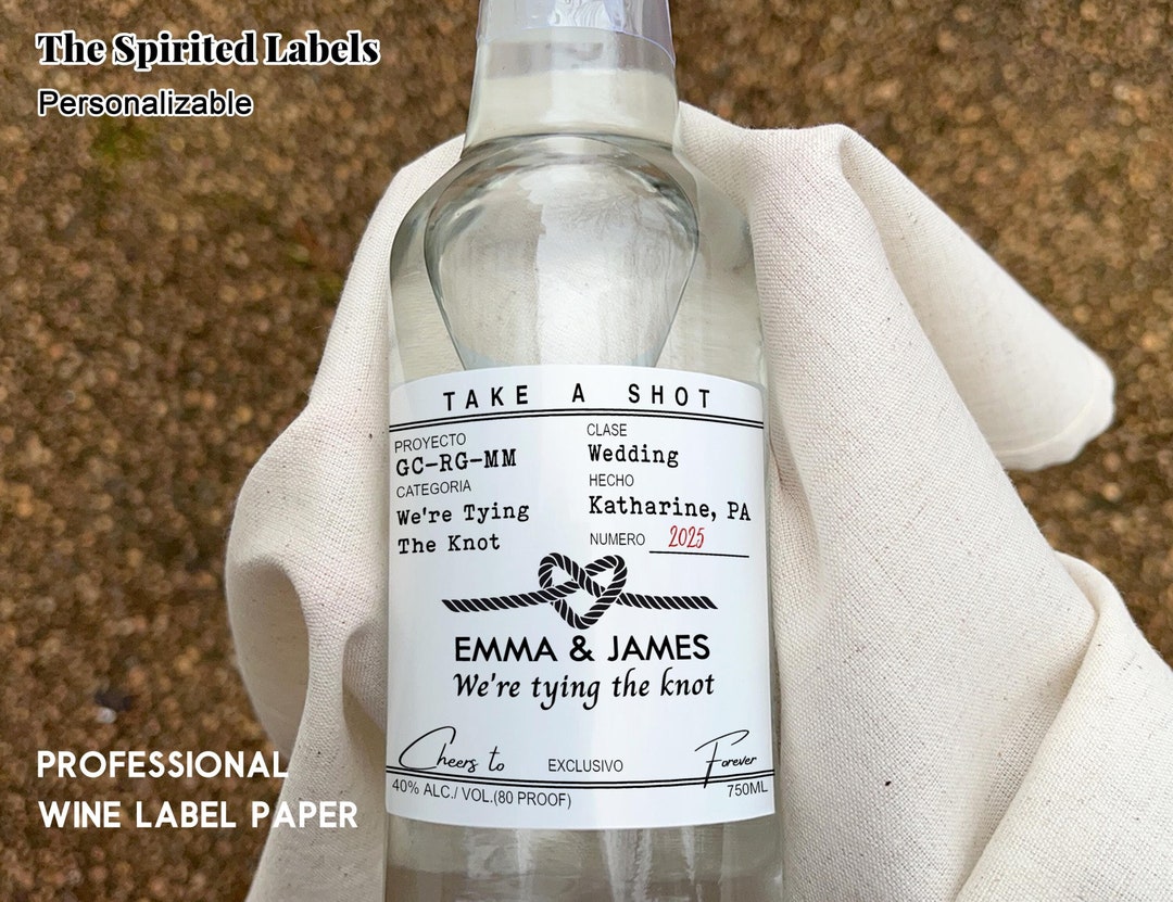 Custom Wedding Gift/wedding Tequila Labels/casamigos Bottle Labels ...