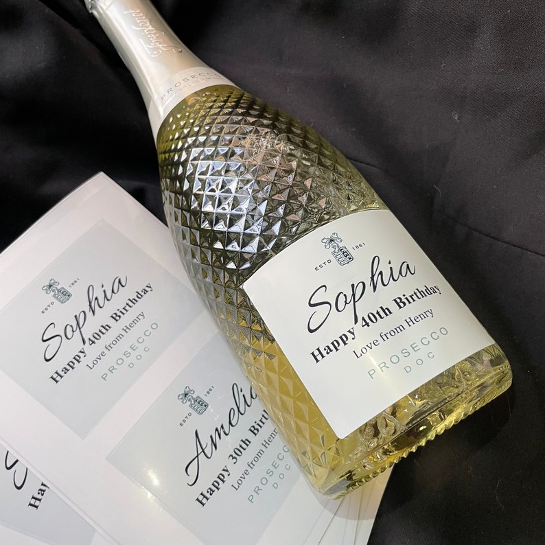 Custom Birthday Prosecco Labels/prosecco Bottle - Etsy
