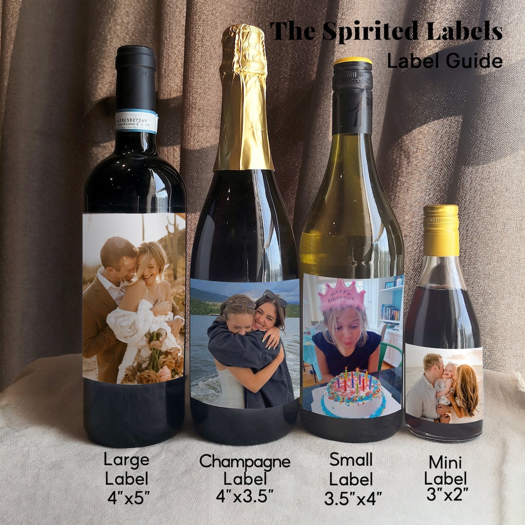 Photo Wine Label/custom Wine Bottle Label/personalized Wine Label/photo Wedding Wine Label/wine ...
