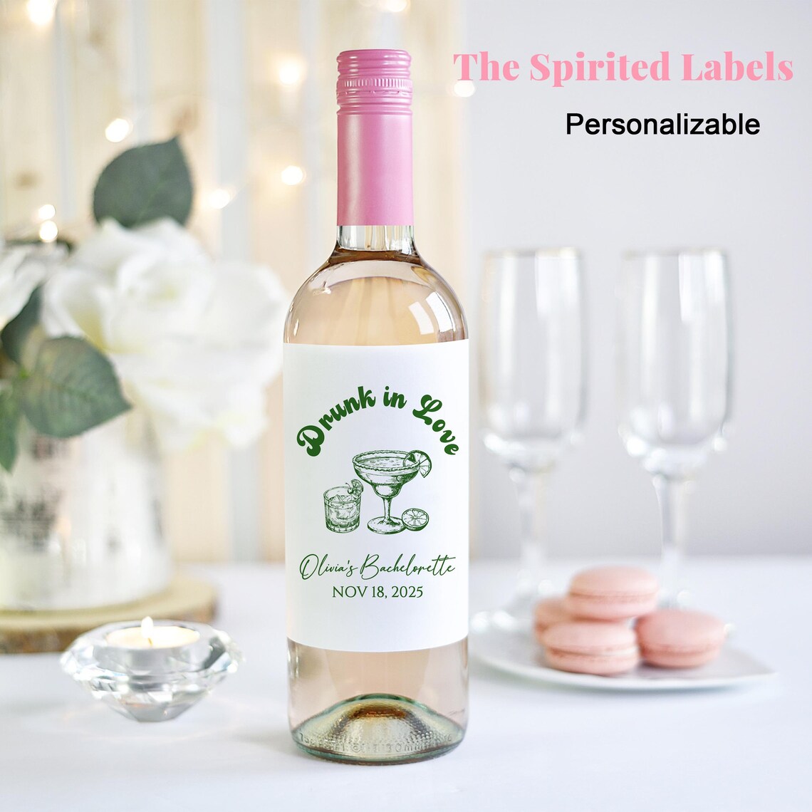 Drunk in Love Champagne Labels/bachelorette Party Champagne Labels ...