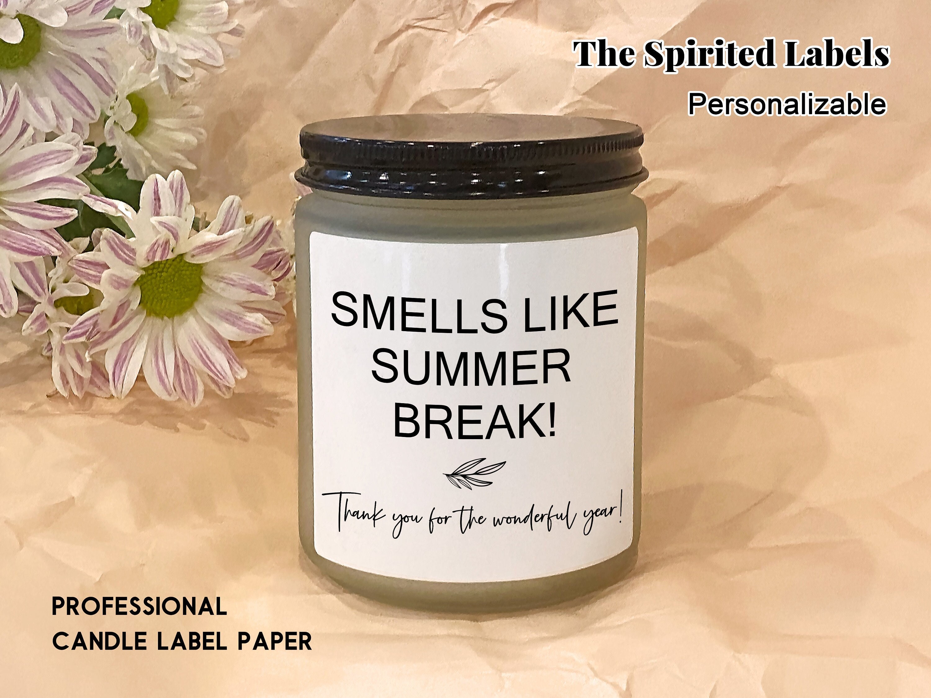 Smells Like Summer Break Candle Teacher Gift End of Year Gift for ...