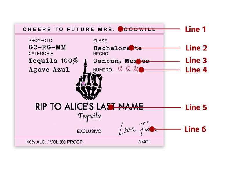 Casamigos Custom Labels/rip Bachelorette Party Mini Casamigos Labels ...