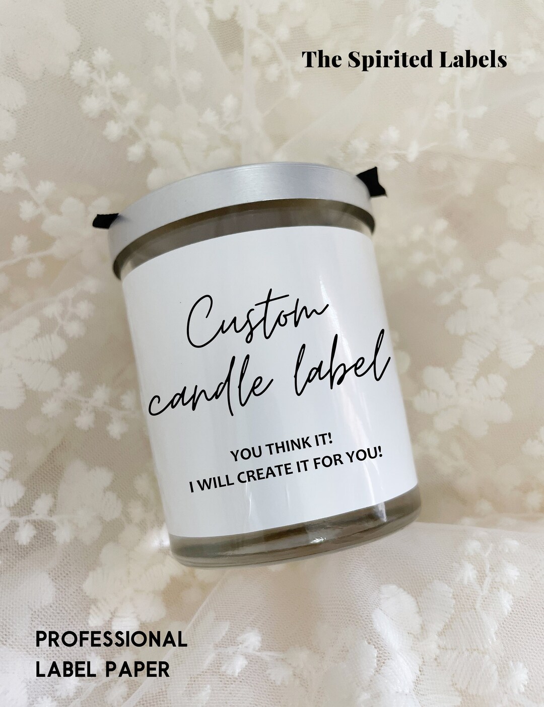 Custom Candle Labels/personalized Birthday Gift/custom Wedding Gift ...