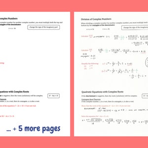 Complex Numbers Notes - Leaving Cert Maths (HL) - Etsy
