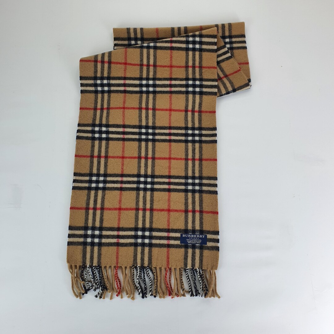 Genuine Burberry Wool Scarf in an Excellent Condition Beige Colour Size Length 170cm - Etsy