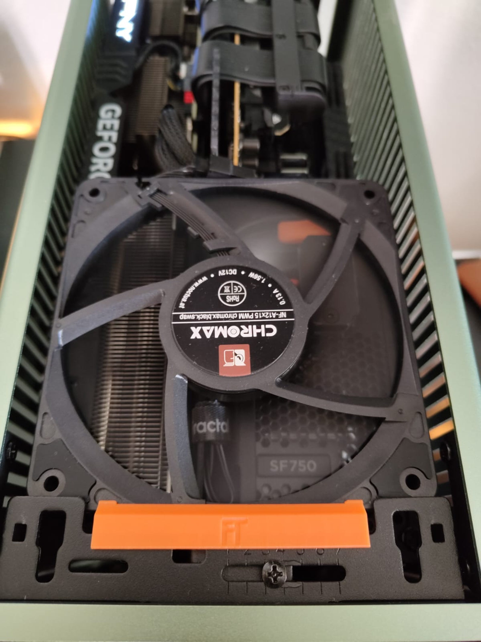 Fractal Terra Noctua Nf-a12x15 Top Fan Bracket physical - Etsy