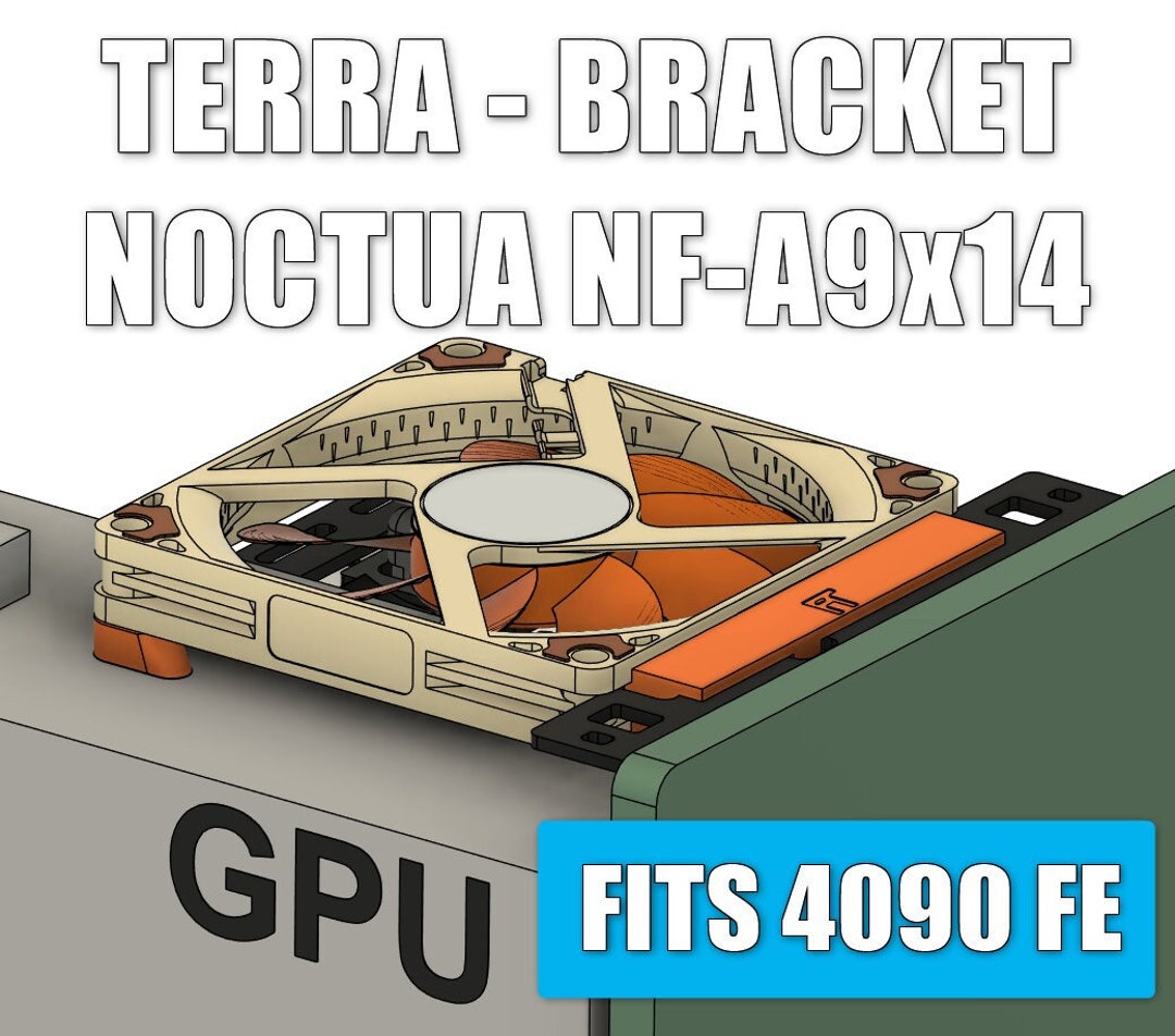 Fractal Terra - Noctua Nf-a9x14 Top Fan Bracket (physical) - Etsy