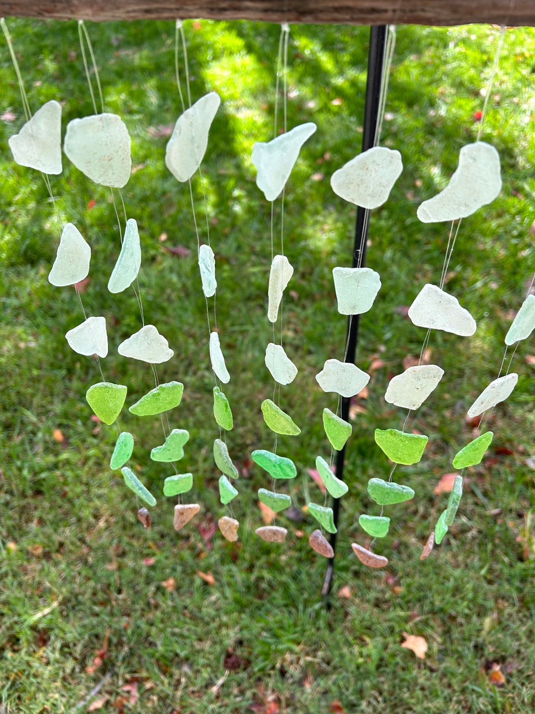 Sea Glass Sun Catcher // Sea Green Falls - Etsy