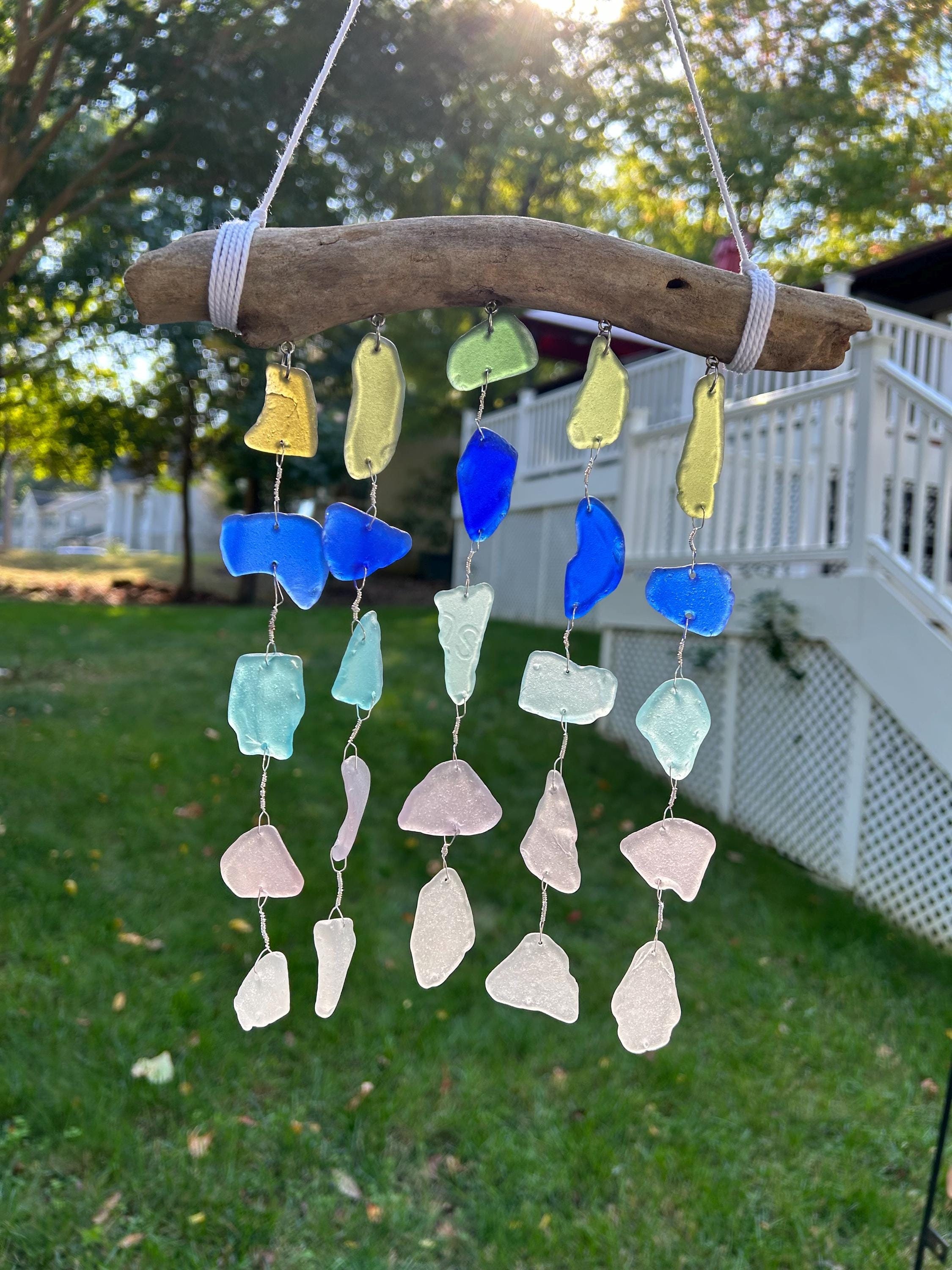 Sea Glass Sun Catcher // Spectrum Two - Etsy