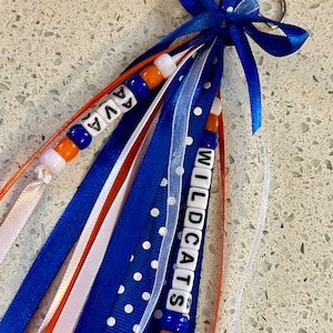 Personalized Ribbon Bag Tag/cheer Bag Tag/ribbon Zipper Pull/ribbon ...