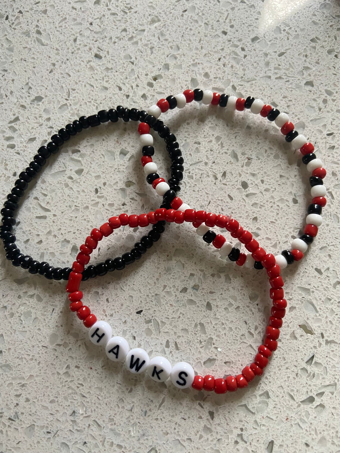 Sports Team Bracelet / Team Colors / Beaded Bracelet / School Team ...