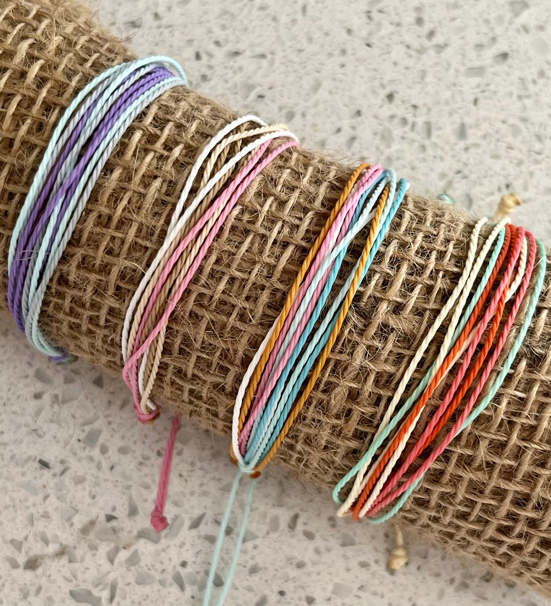 Wax Cord Bracelet/multistrand Bracelet/string Bracelet/adjustable ...