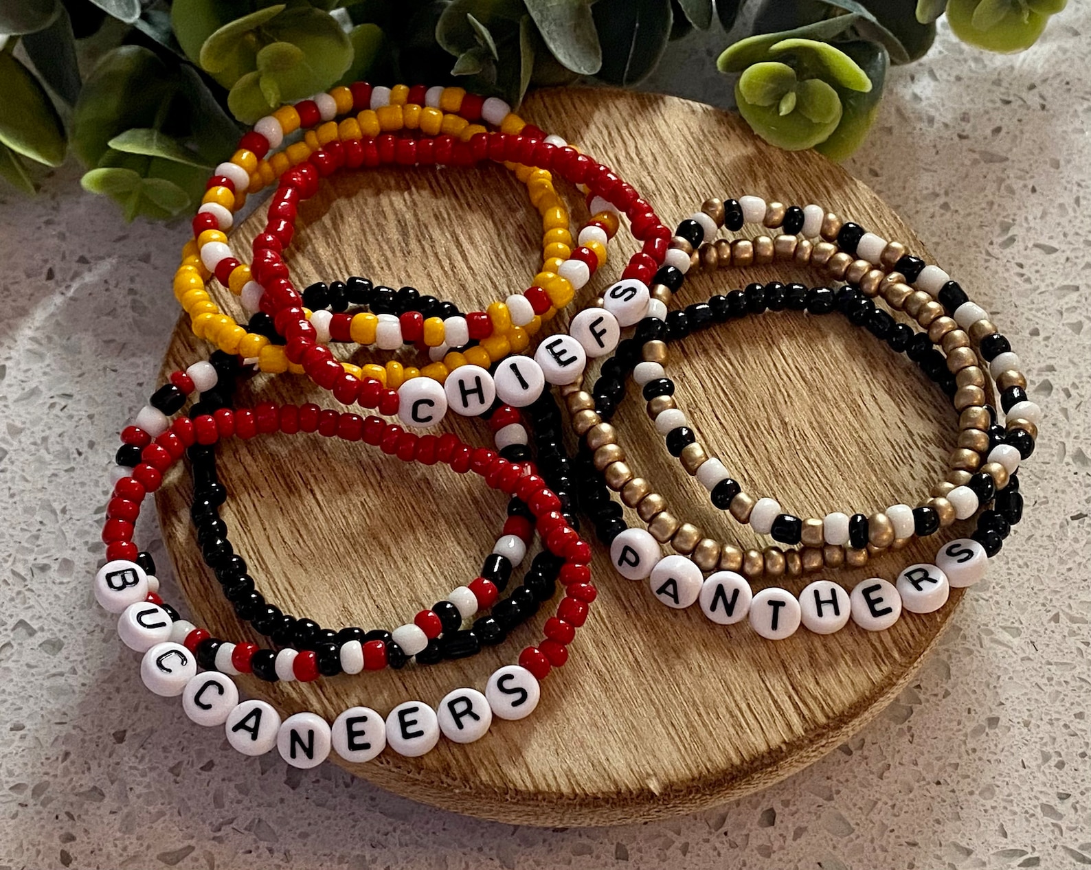 Sports Team Bracelet / Team Colors / Beaded Bracelet / School Team ...