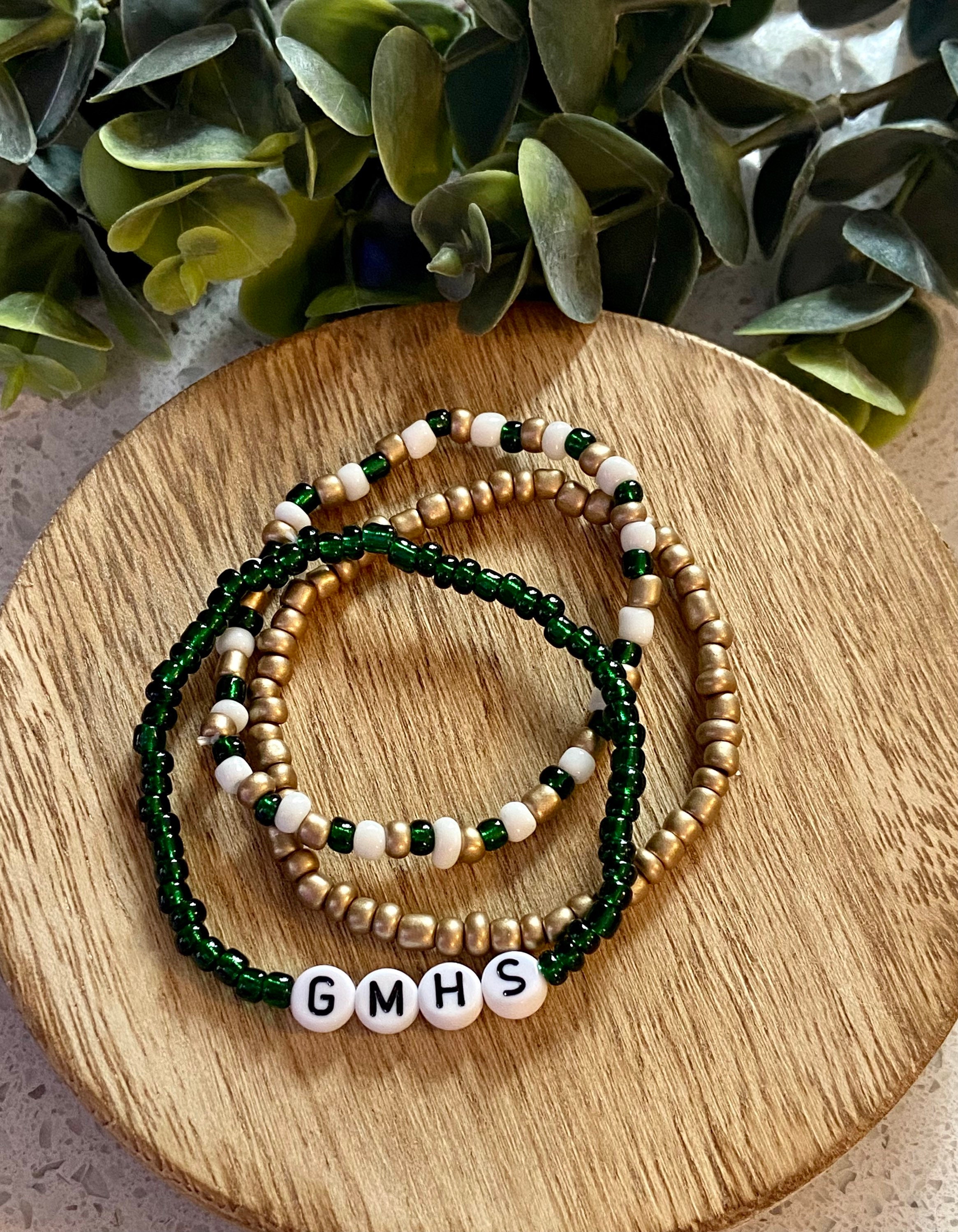 Sports Team Bracelet / Team Colors / Beaded Bracelet / School - Etsy