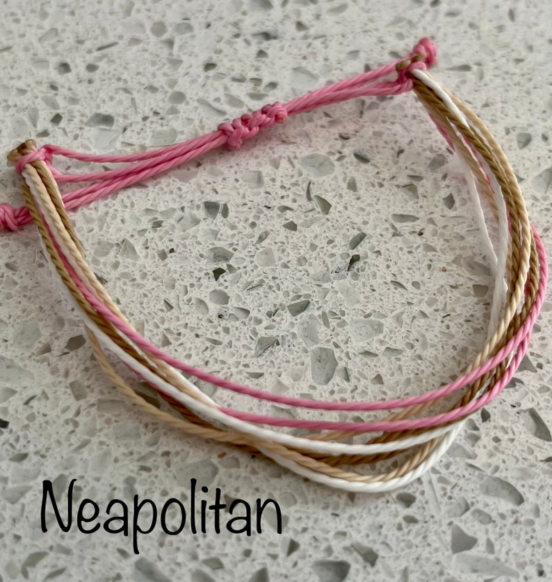 Wax Cord Bracelet/multistrand Bracelet/string Bracelet/adjustable ...