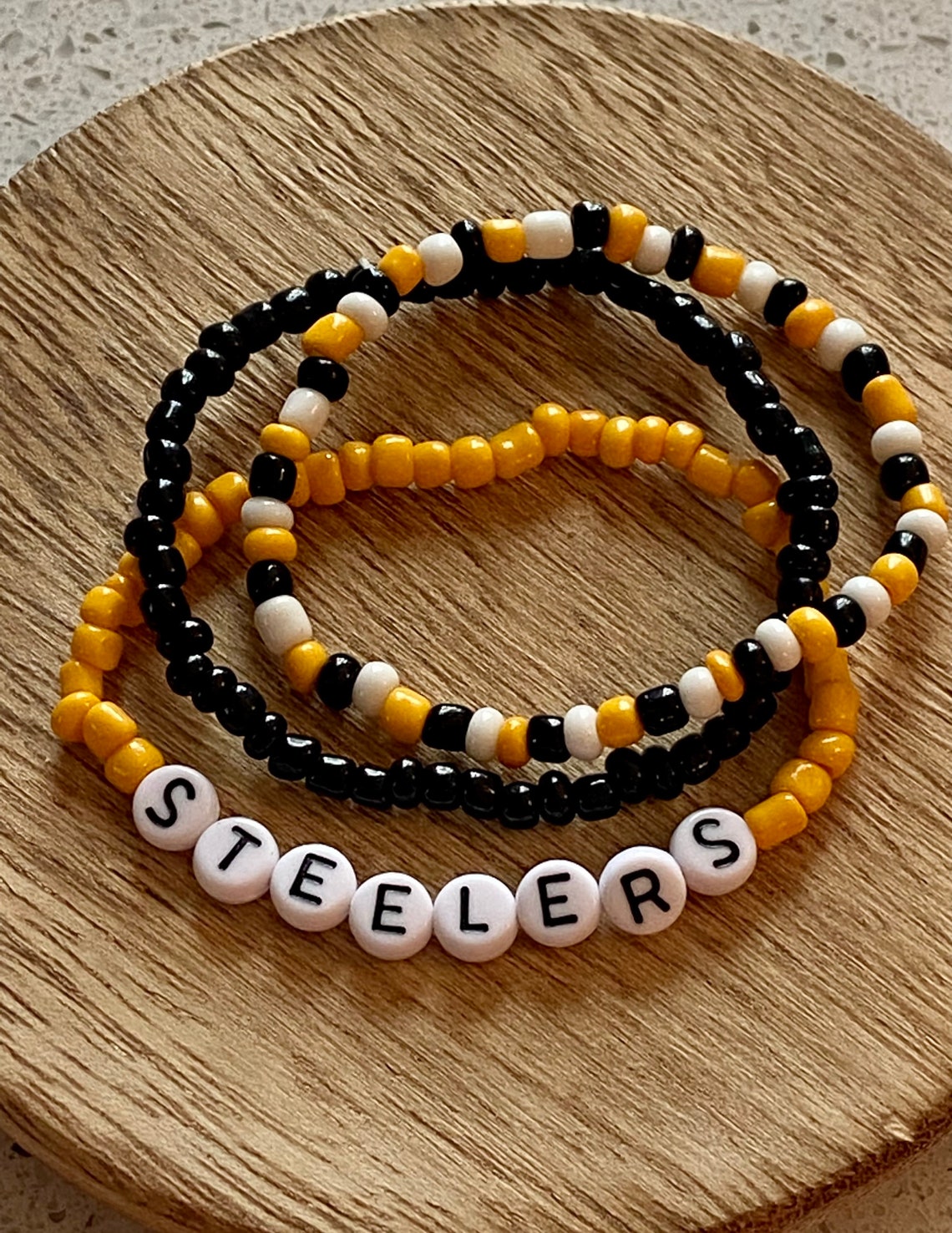 Sports Team Bracelet / Team Colors / Beaded Bracelet / School - Etsy
