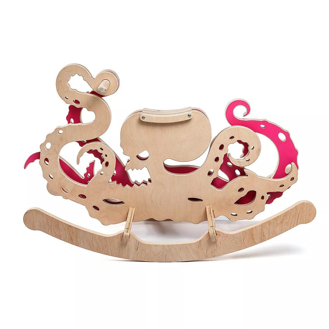 Octopus Rocker Wooden Toy Plan for Kids Cnc Router File / CNC File ...