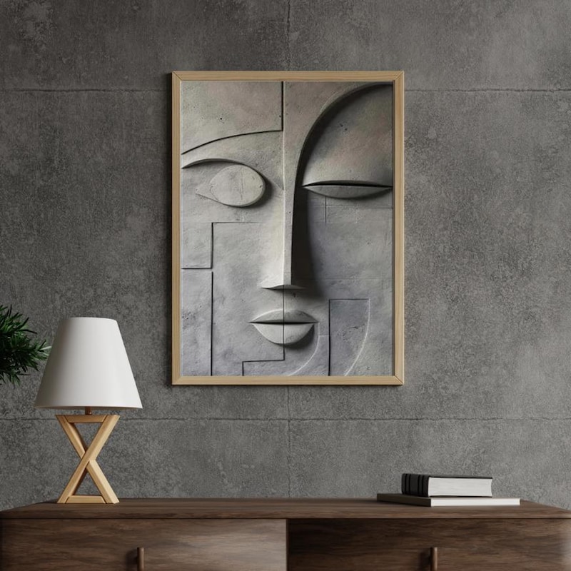 Wall Art Sculpture Face - Etsy