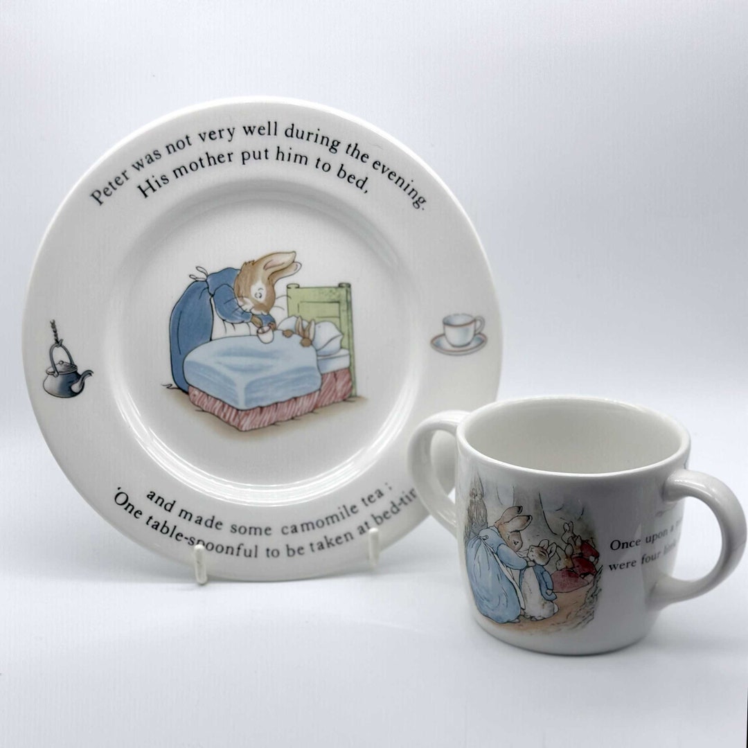 Beatrix Potter Plate and Mug - Etsy