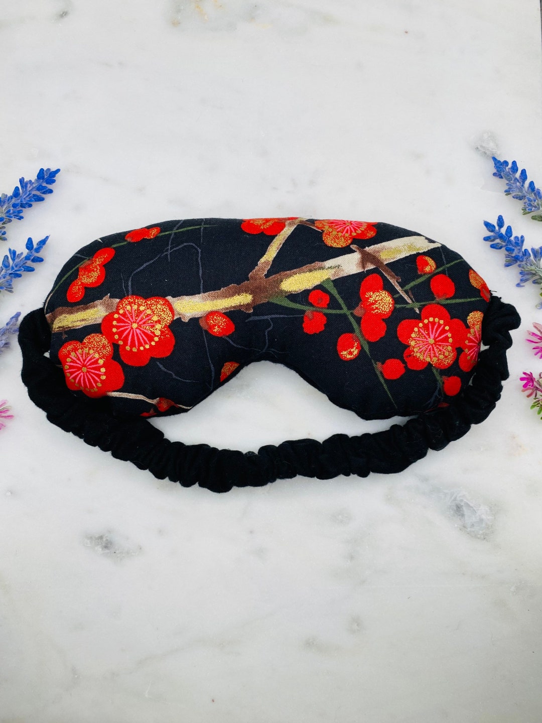 Golden Garden,japanese Blossoms Weighted Flax Seed W/lavender Eye Mask/eye Pillow - Etsy