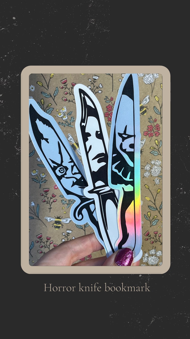 Horror Knife Bookmarks Book Reader Accessory Halloween Michael Myers ...