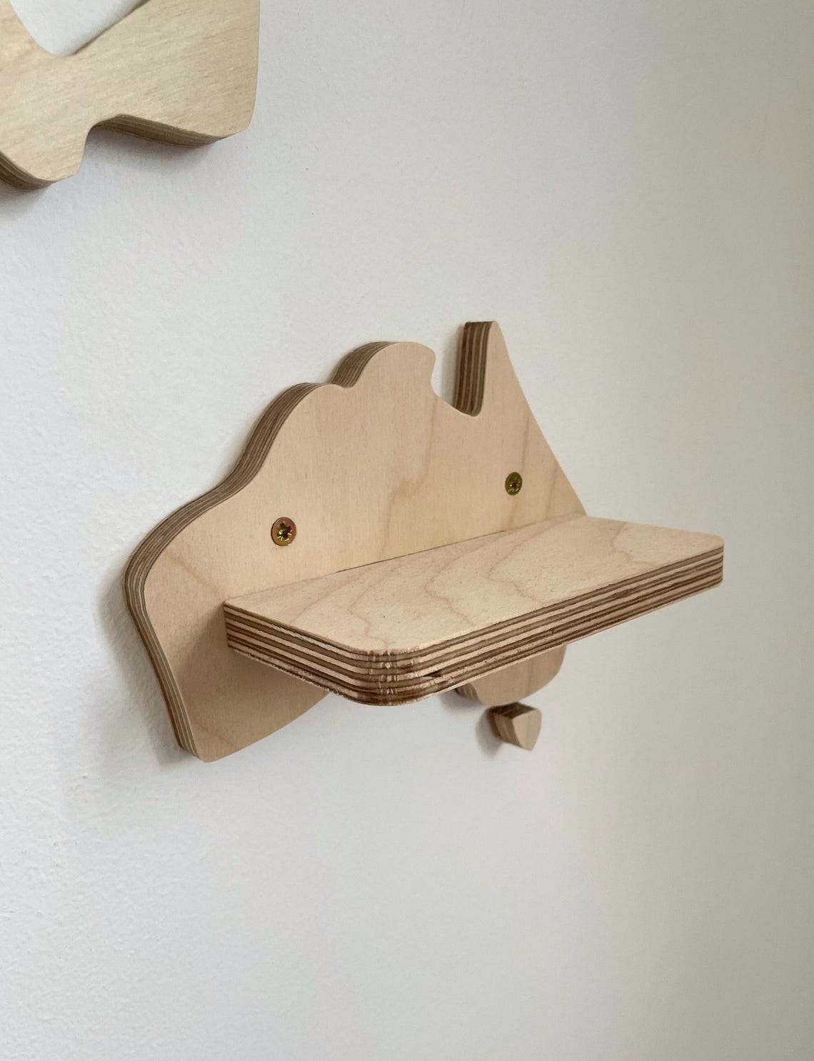 Handcrafted Wooden World Map Shelf, Continent Wall Shelves Decoration ...