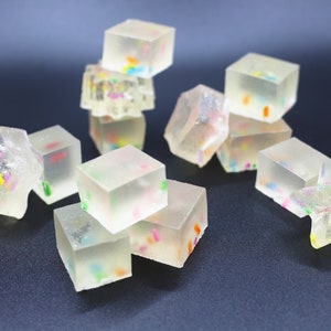 Vegan Rainbow Clear Kohakutou Candy，edible Crystal Candy， Vegan ...