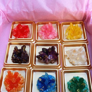 9 Colors Crystal Clusters Kohakutou Candy| Vegan Candy | Japanese Style ...