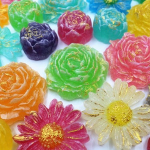 18 Pcs Flower-shaped Kohakutou Candy Gift Box|edible Flower|edible ...