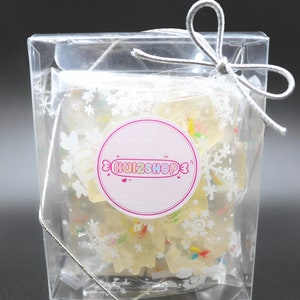 Vegan Rainbow Clear Kohakutou Candy，edible Crystal Candy， Vegan ...