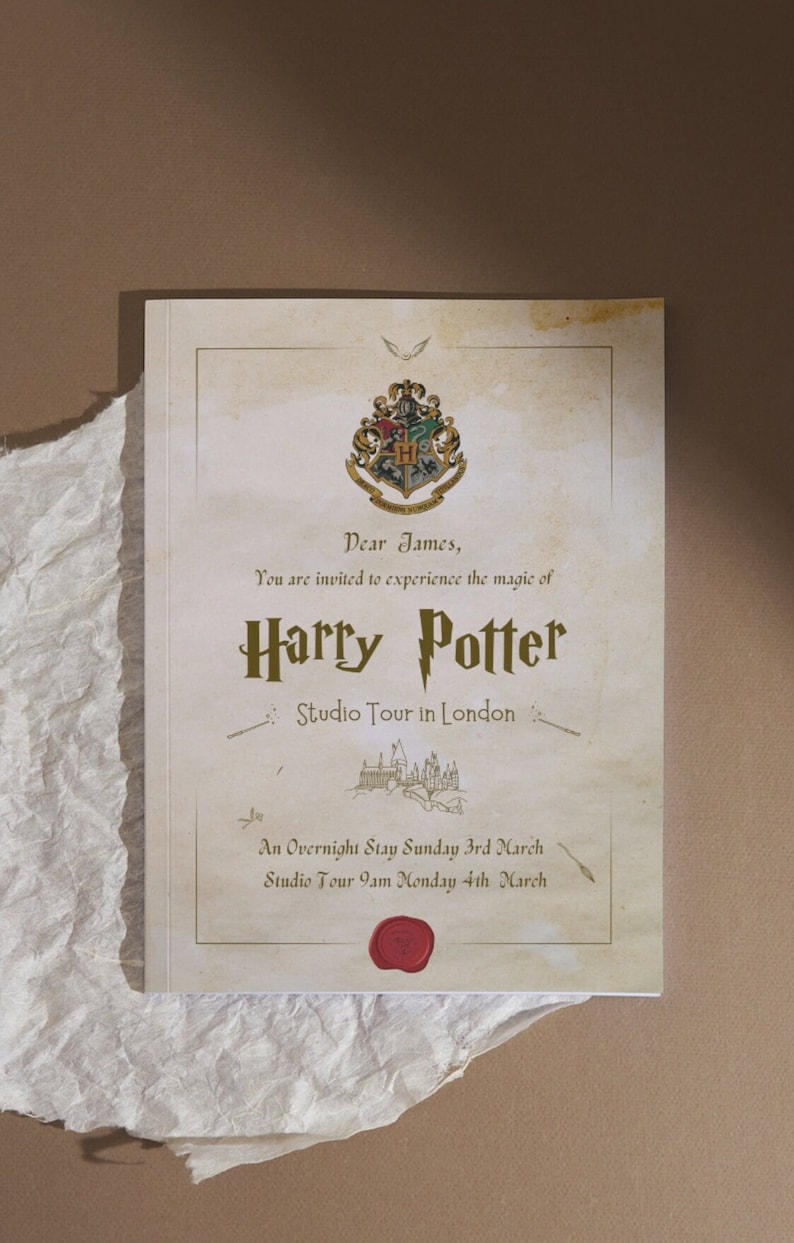 Customisable Harry Potter Template Letter or Invite A4 PDF Format ...