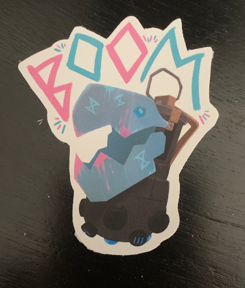 Jinx Boom 2.5" Matte Vinyl Sticker - Etsy