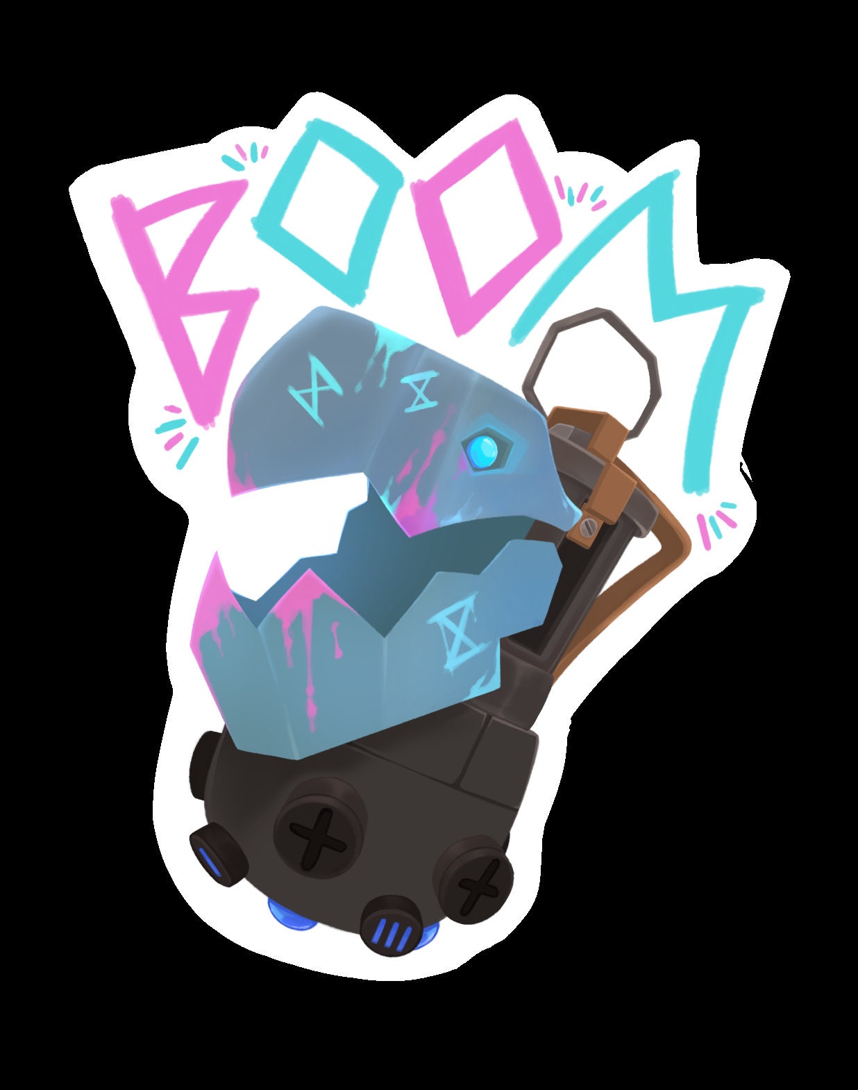 Jinx Boom 2.5 Matte Vinyl Sticker - Etsy