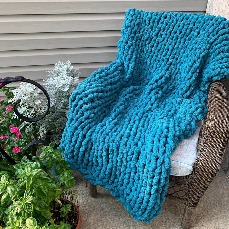 Knit Throw - Etsy