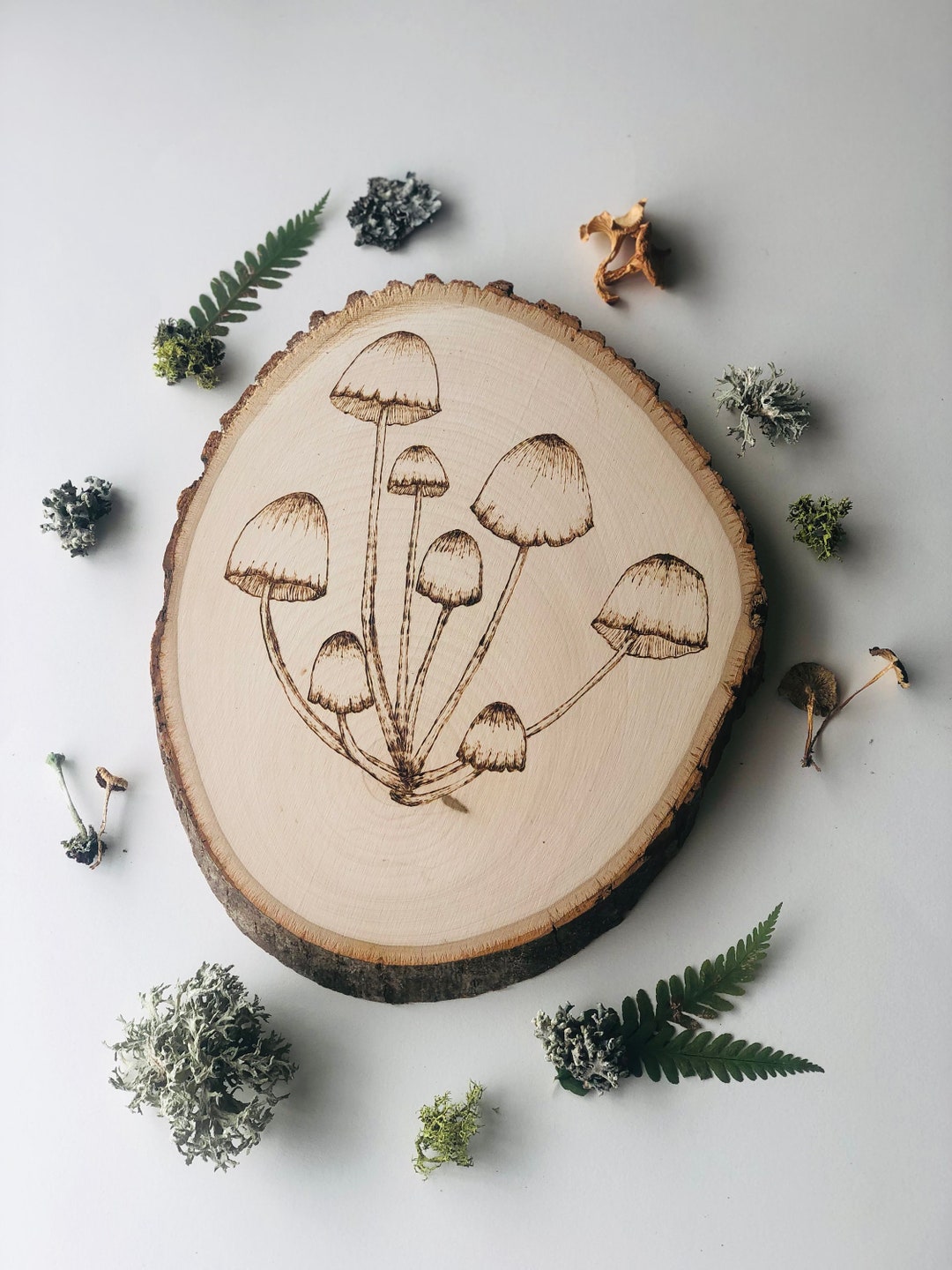 Mushroom Cluster- Mushroom Wood Burning - Etsy