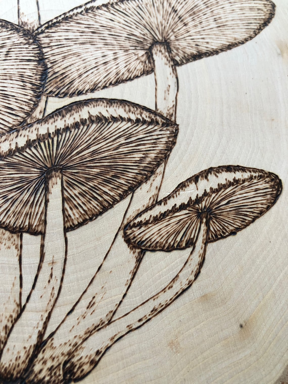 Mushroom Cluster- Mushroom Wood Burning - Etsy