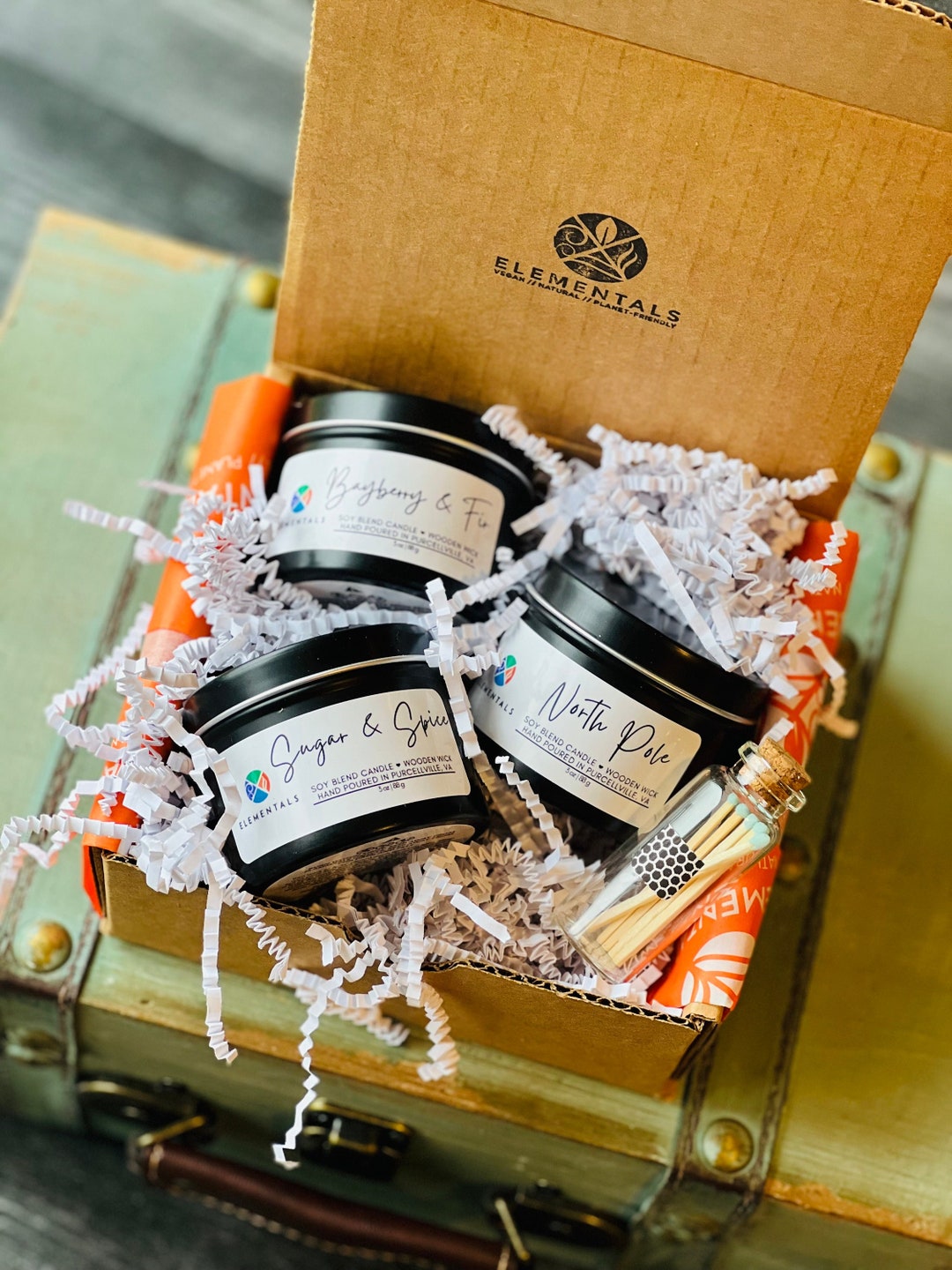 3-pack Mini Candles in Gift Box, Soy Candle Gift Set, Self Care ...