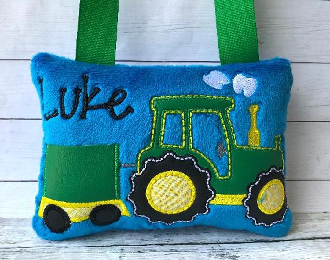 Tractor Tooth Fairy Pillow, Embroidered Tractor Pillow, Personalize ...