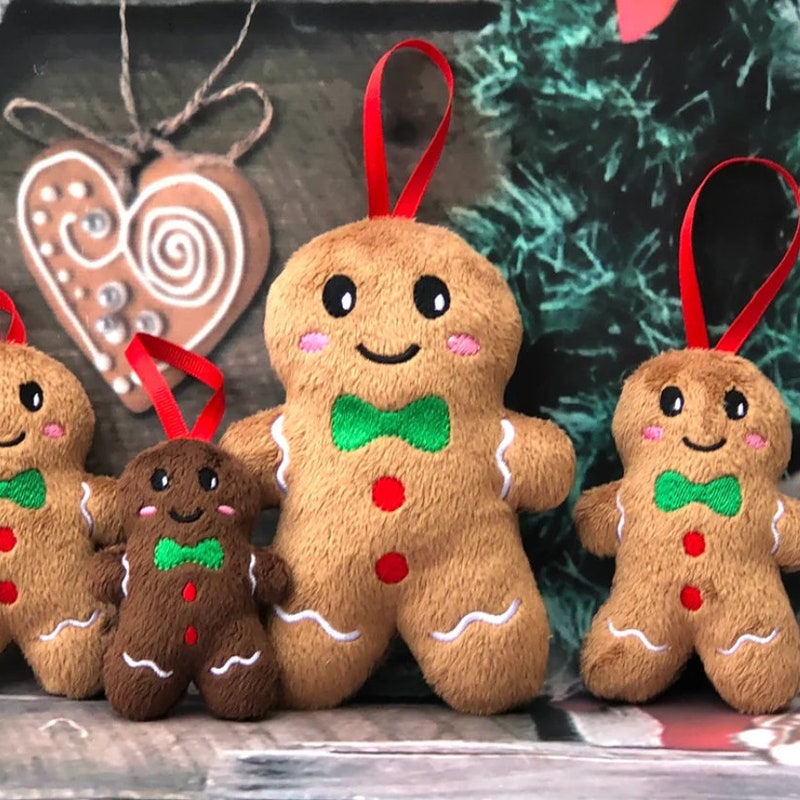 Gingerbread Man Stuffed Toy - Etsy