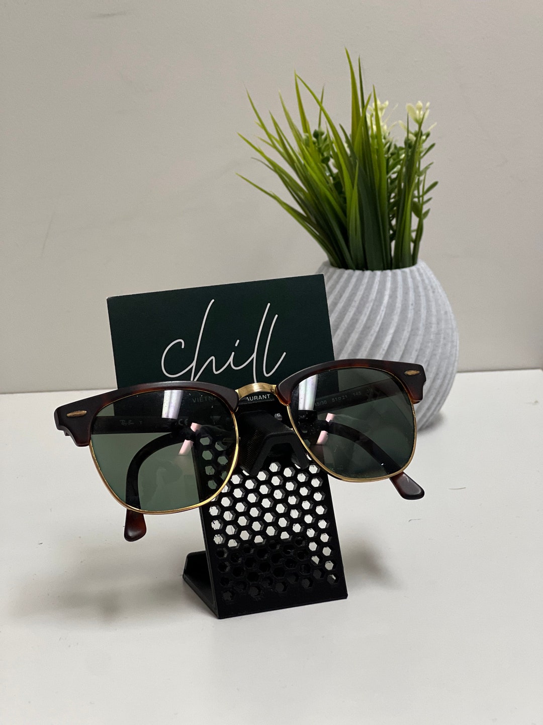 Minimalist Eyeglasses Stand: Home Office Desk Organizer - Etsy