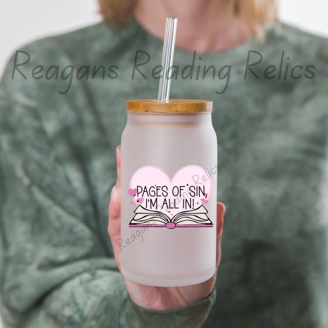 Pages of Sin Im All in Frosted Tumbler - Etsy