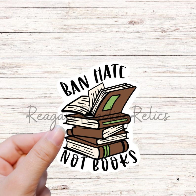 Ban Hate Not Books - Etsy