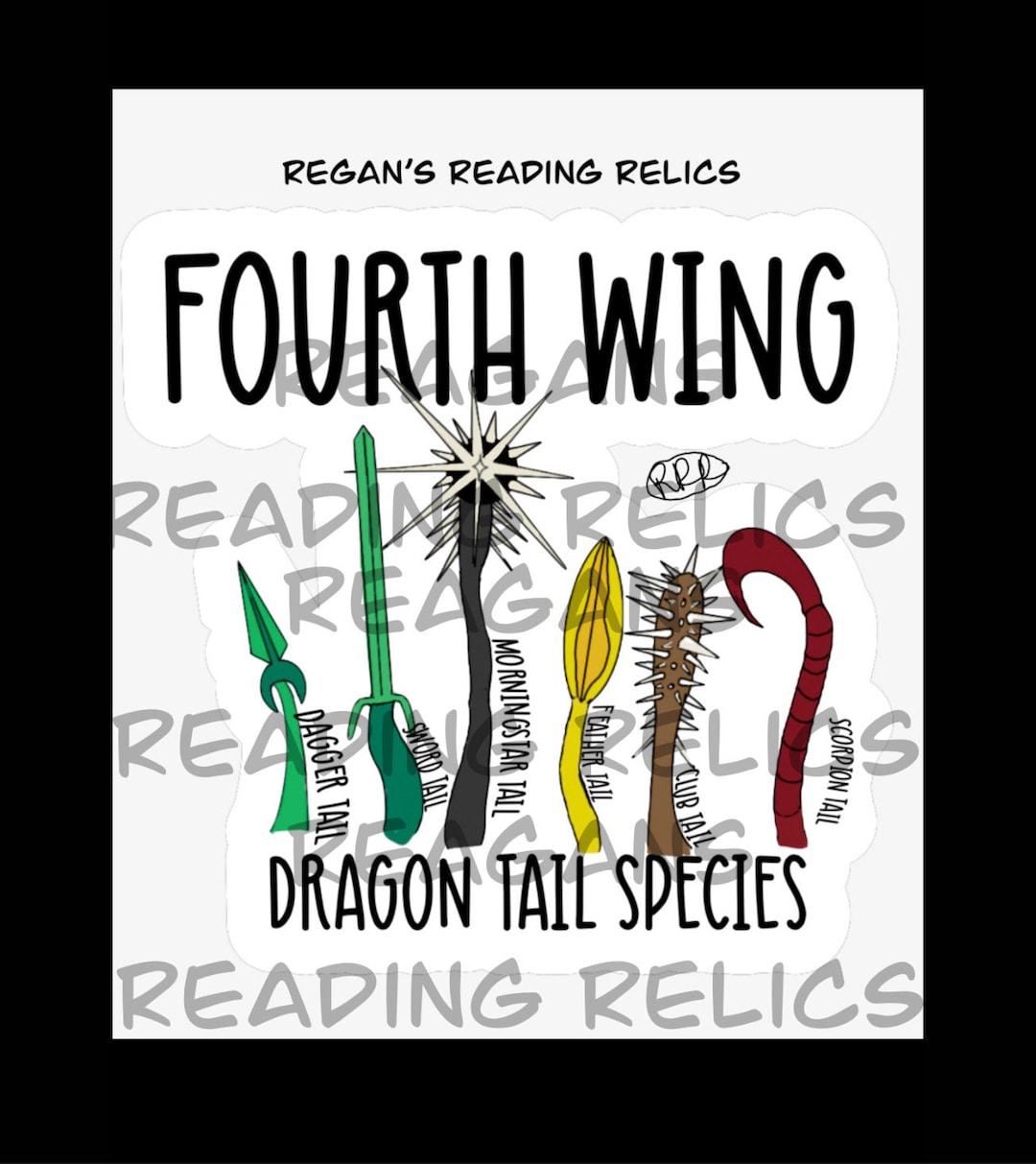 Fourth Wing Dragon Tail Species - Etsy