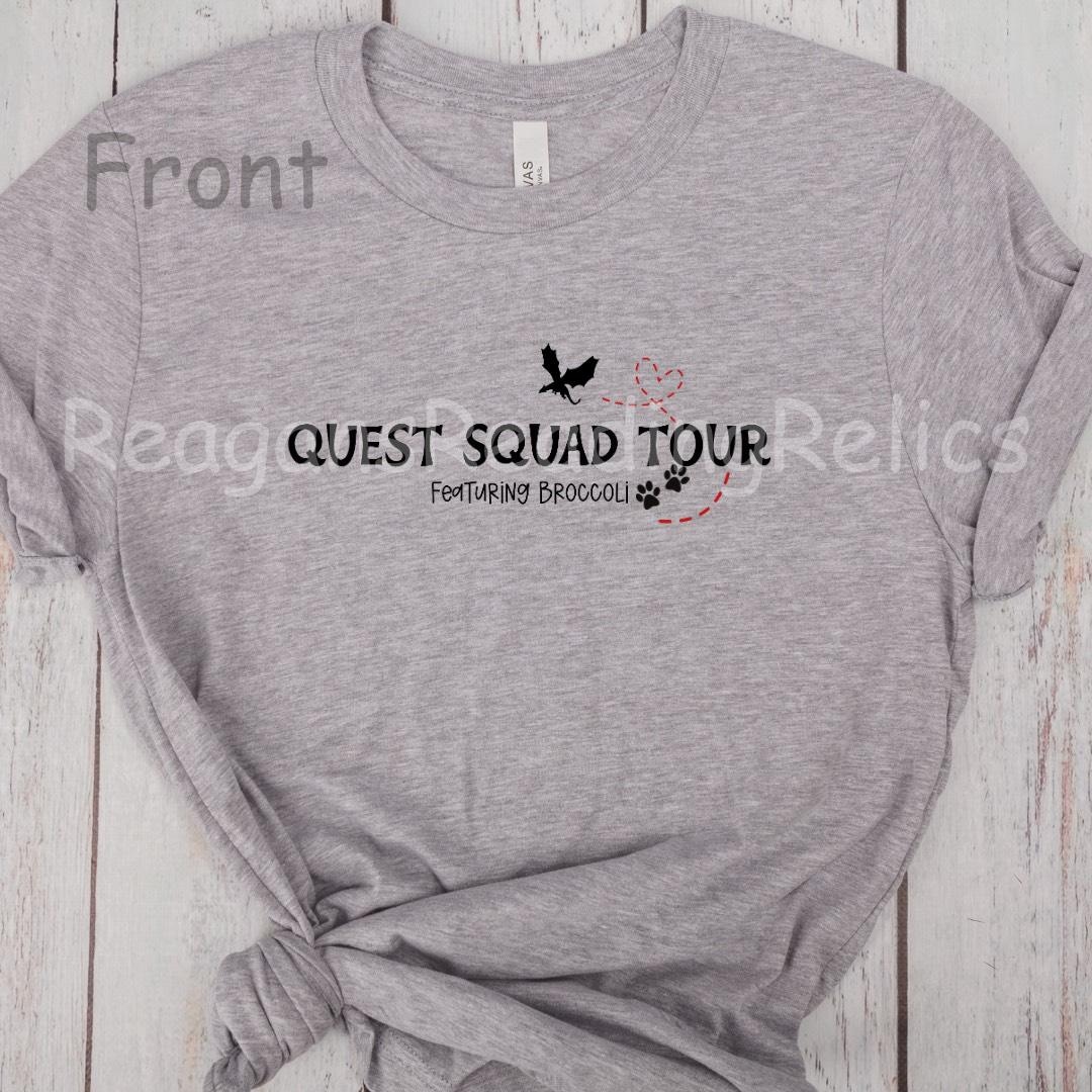 Officially Licensed Quest Squad Tour T-shirt Unisex Heavy Cotton Tee - Etsy