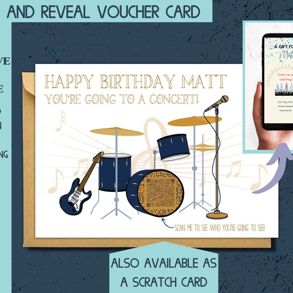 Gig Ticket Card - Etsy