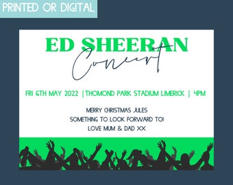 Ed Sheeran Printable Ticket | Etsy UK