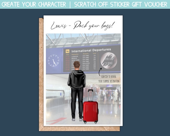 Scratch Travel Ticket Surprise Trip Scratch off Cards - Etsy